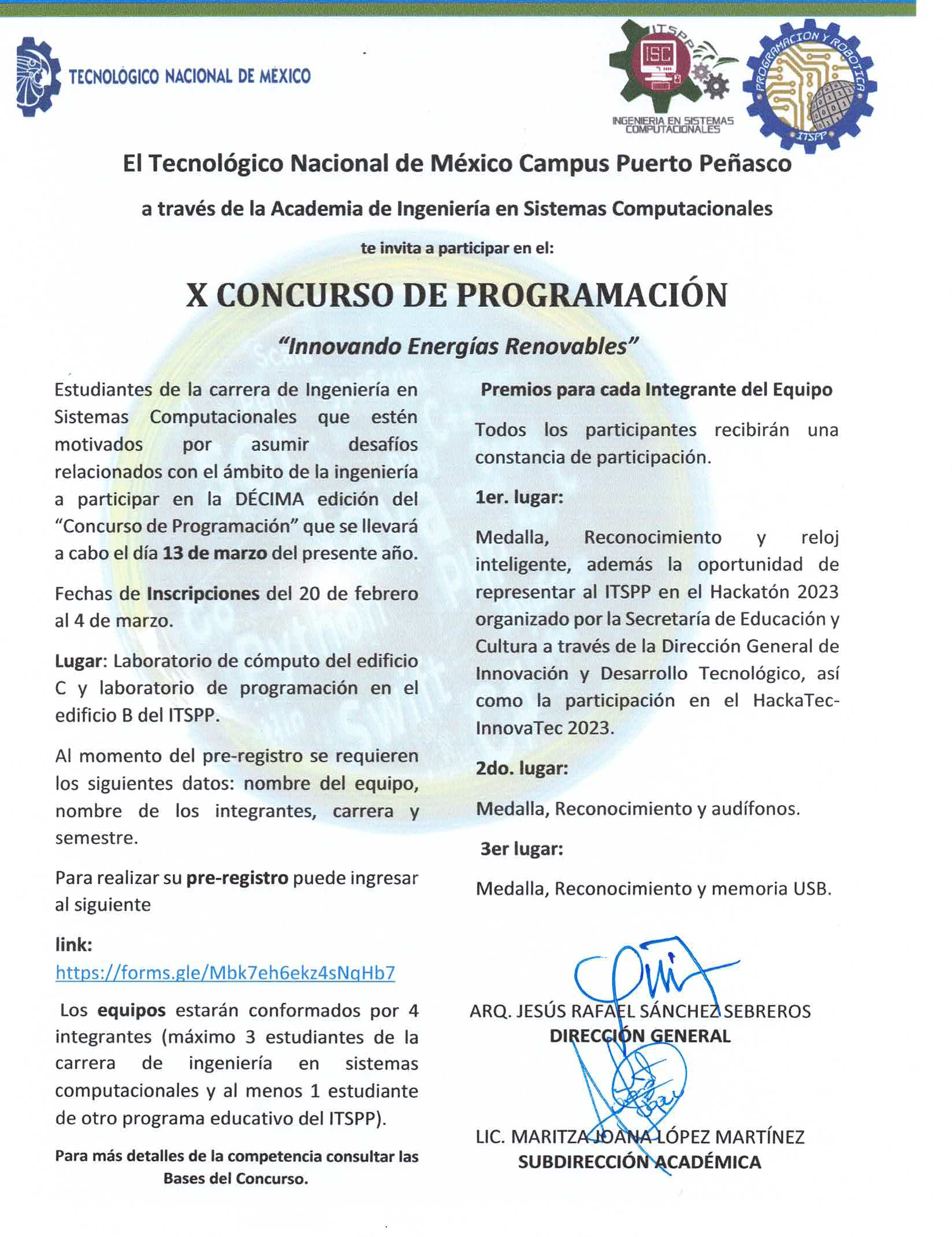 Convocatoria y bases para el X Concurso de Programación