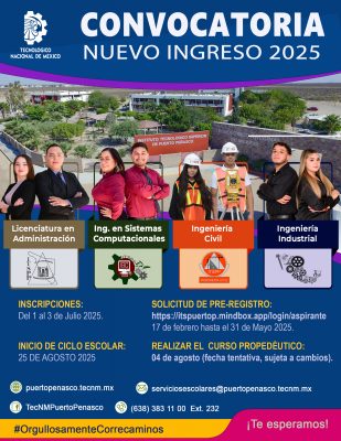 Convocatoria de Nuevo Ingreso 2025