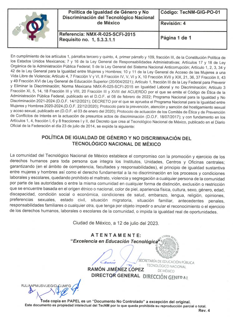 Norma Mexicana NMX-R-025-SCFI-2015 – Igualdad Laboral y No Discriminación